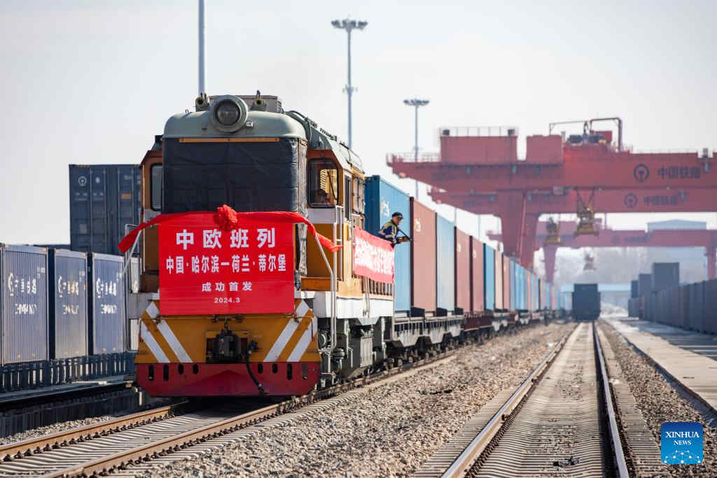 Servicio de tren de carga China-Europa conecta provincia fronteriza china de Heilongjiang con ...